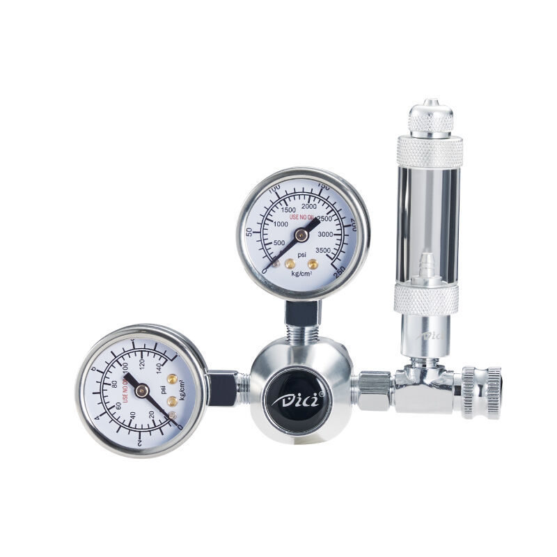 Plant Aquarium CO2 Regulator Dual Gauge with Bubble counter, China Plant Aquarium CO2 Regulator ...